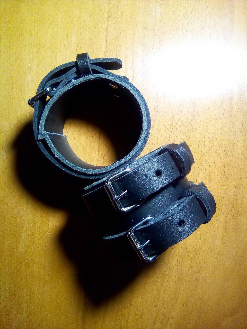 Krokus Durable – kožený spevňovací náramok, čierny - Krokus